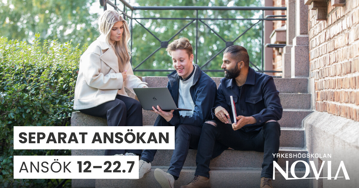 Nyhet - Ännu hinner du söka till Novia! » novia.fi
