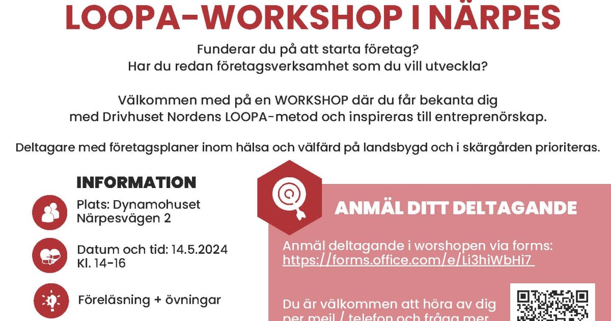 Evenemang - Vill du utveckla din företagsidé? Välkommen på LOOPA ...