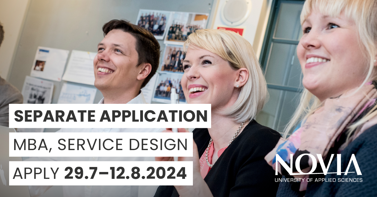 News - Master of Business Administration, Service Design Separate Application 29.7–12.8.2024 ...