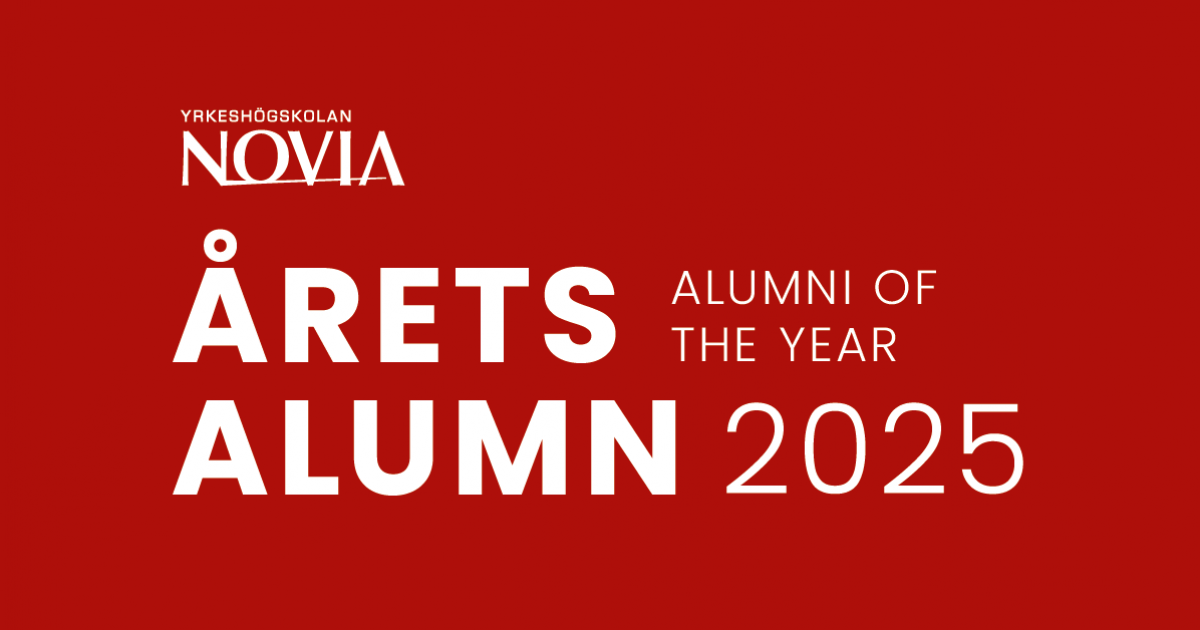 News - We are launching Alumni of the Year! » novia.fi